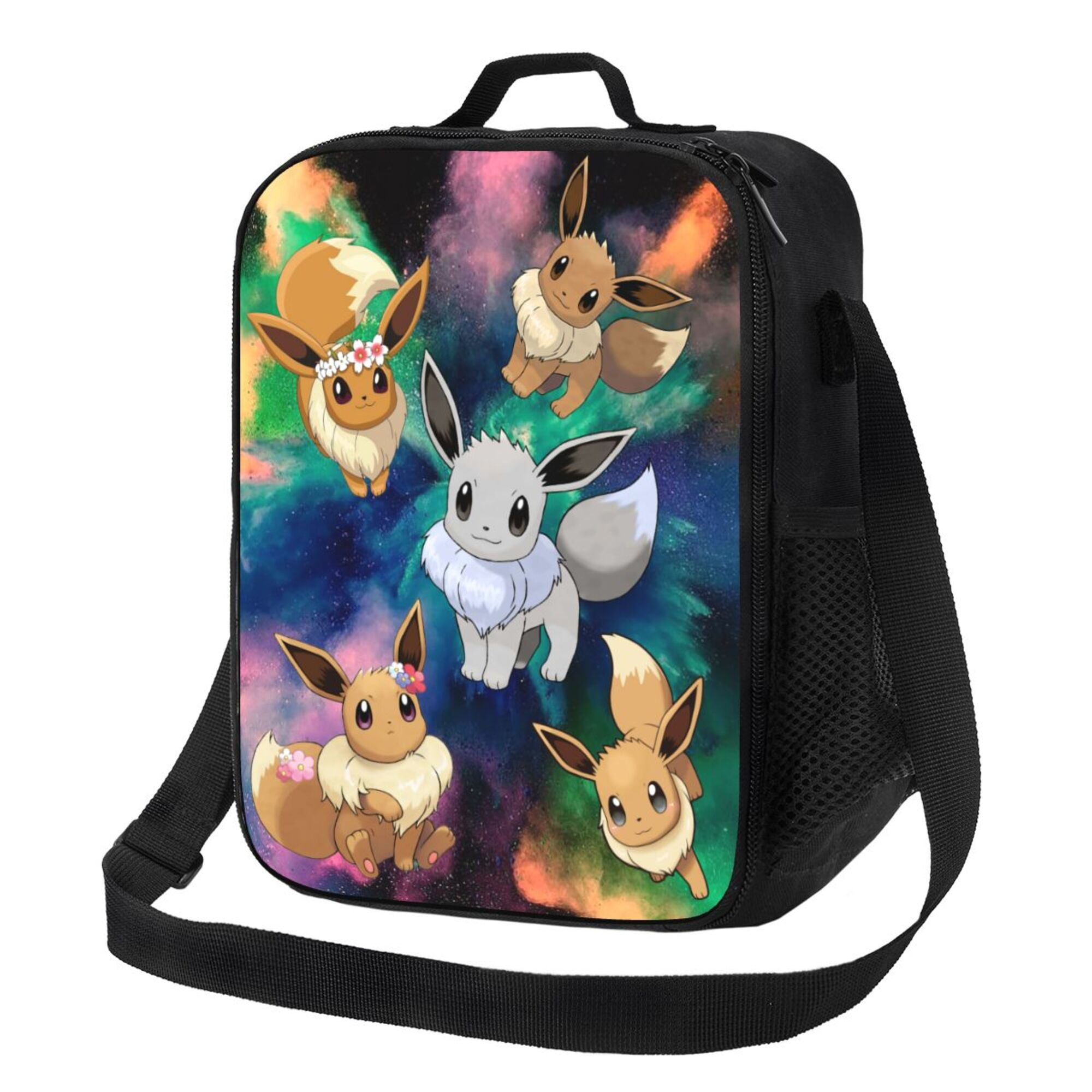 Kawaii Eevee Lunch Bag Portable Tote Bag Insulated Lunch Box Picnic ...
