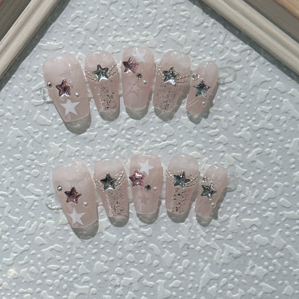 Kawaii Elegance Wearable Press on Nails Hello Kitty Cinnamoroll 3D ...
