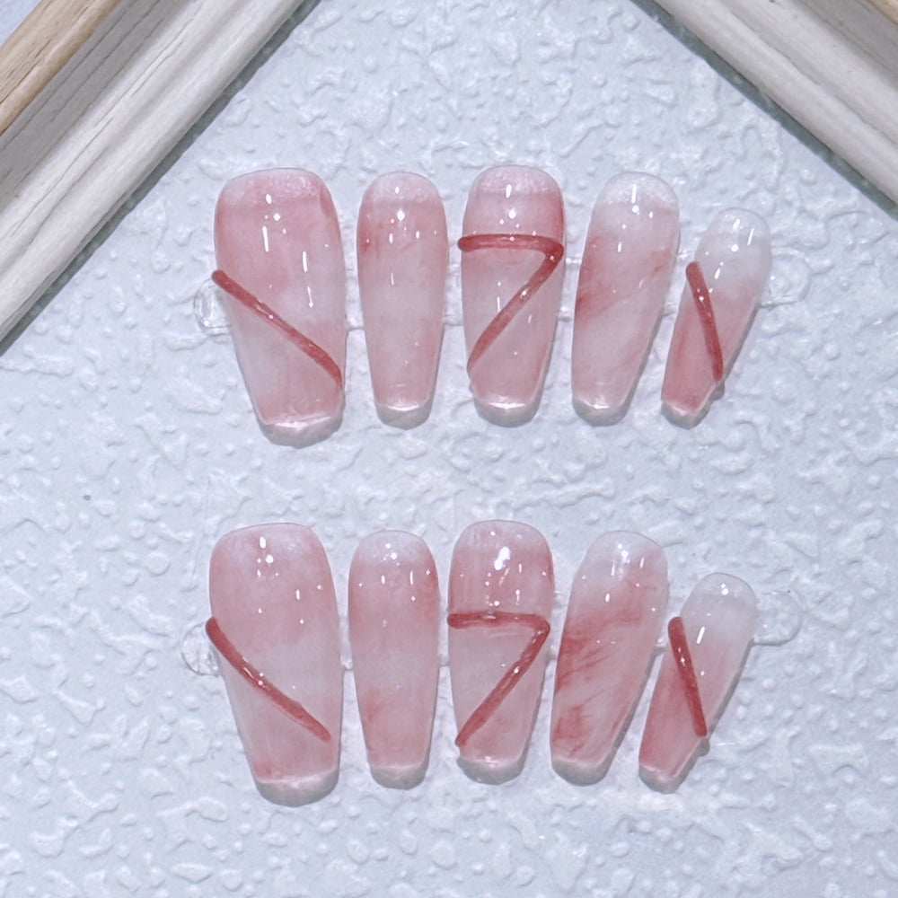 Kawaii Elegance Wearable Press on Nails Hello Kitty Cinnamoroll 3D ...