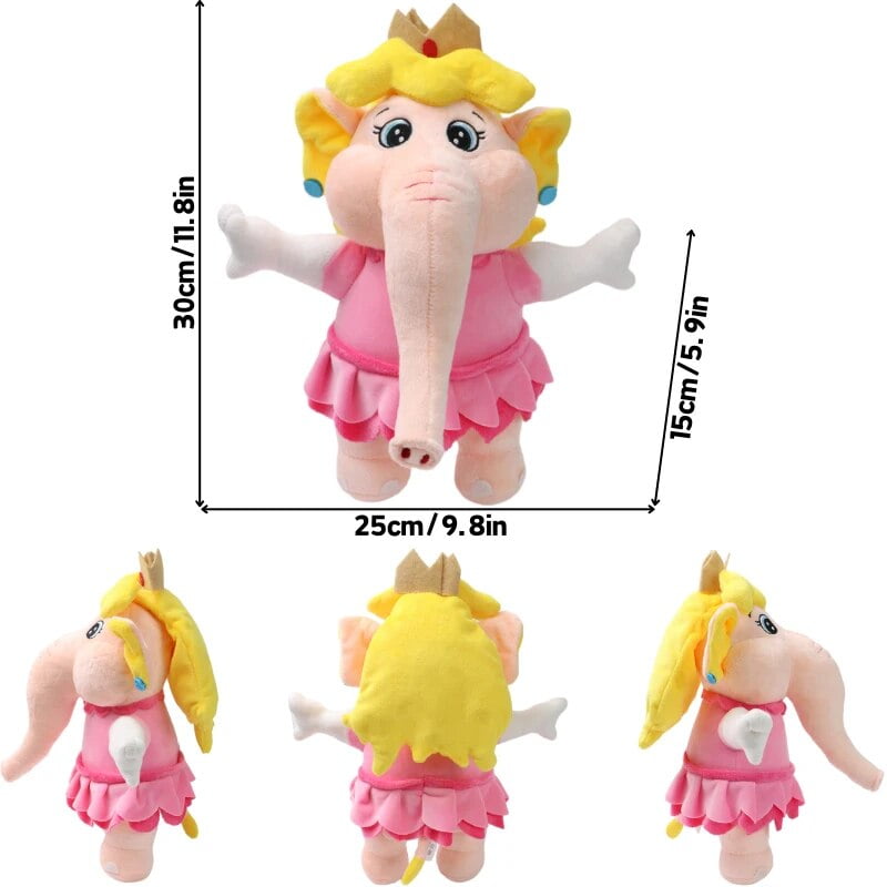 Kawaii Elephant Mario Bros Luigi Princess Peach Fire Spike Soft Plush ...