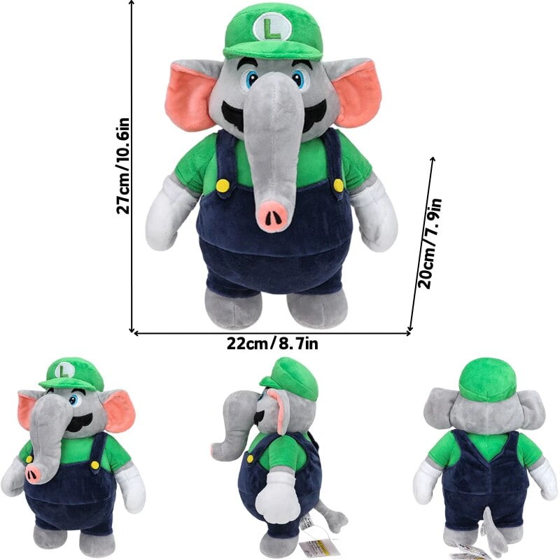 Kawaii Elephant Mario Luigi Toad Princess Peach Soft Plush Toys Ninji ...