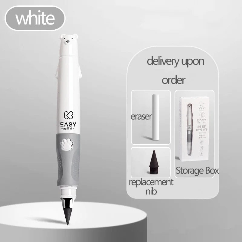 Kawaii Eternal Pencil Colored Infinity Pencil Little Cute Bear for ...