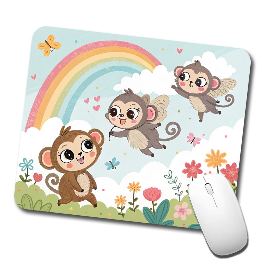 Kawaii Flying Monkeys Mouse Pad Low Profile Gaming Mat - Walmart.com