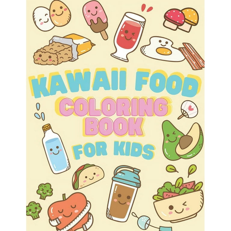 kids food coloring book