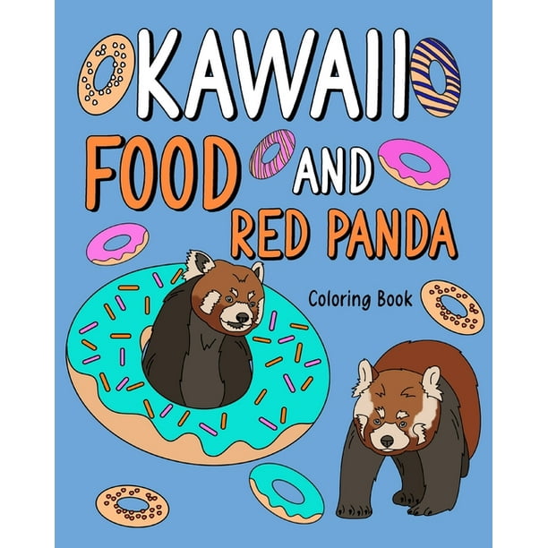 red panda coloring book