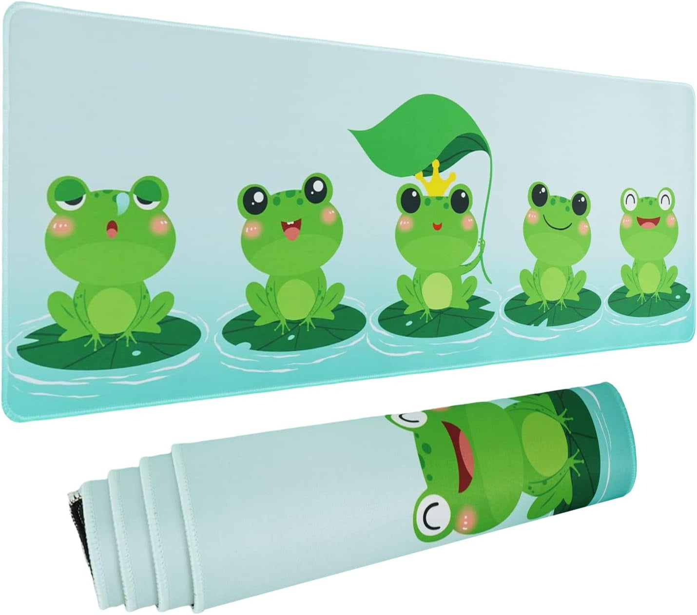 Kawaii Frog Mouse Pad XL, Frog Extended Large Gaming Mouse Pad for Desk ...
