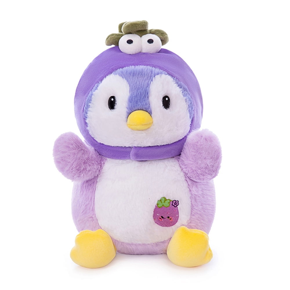 Kawaii Fruit Penguin Plush Toy - 9" Cute Strawberry/Pineapple ...
