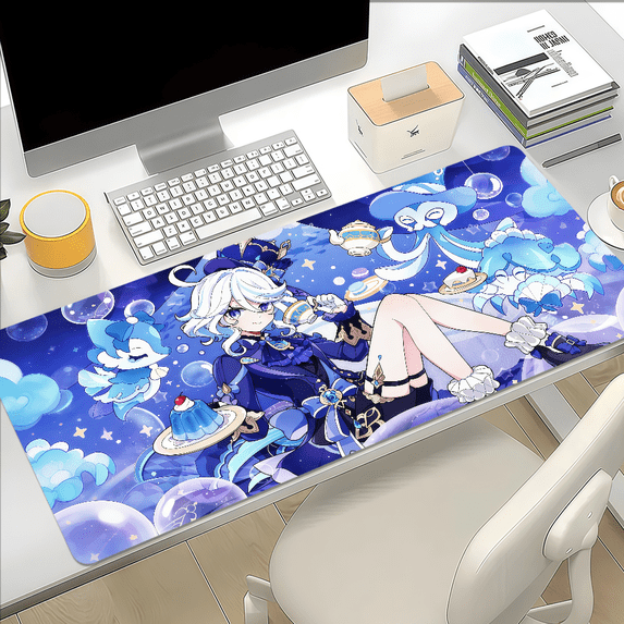 Kawaii Furina Genshin Mouse Pad Non slip Desktop Computer Desk Mat ...