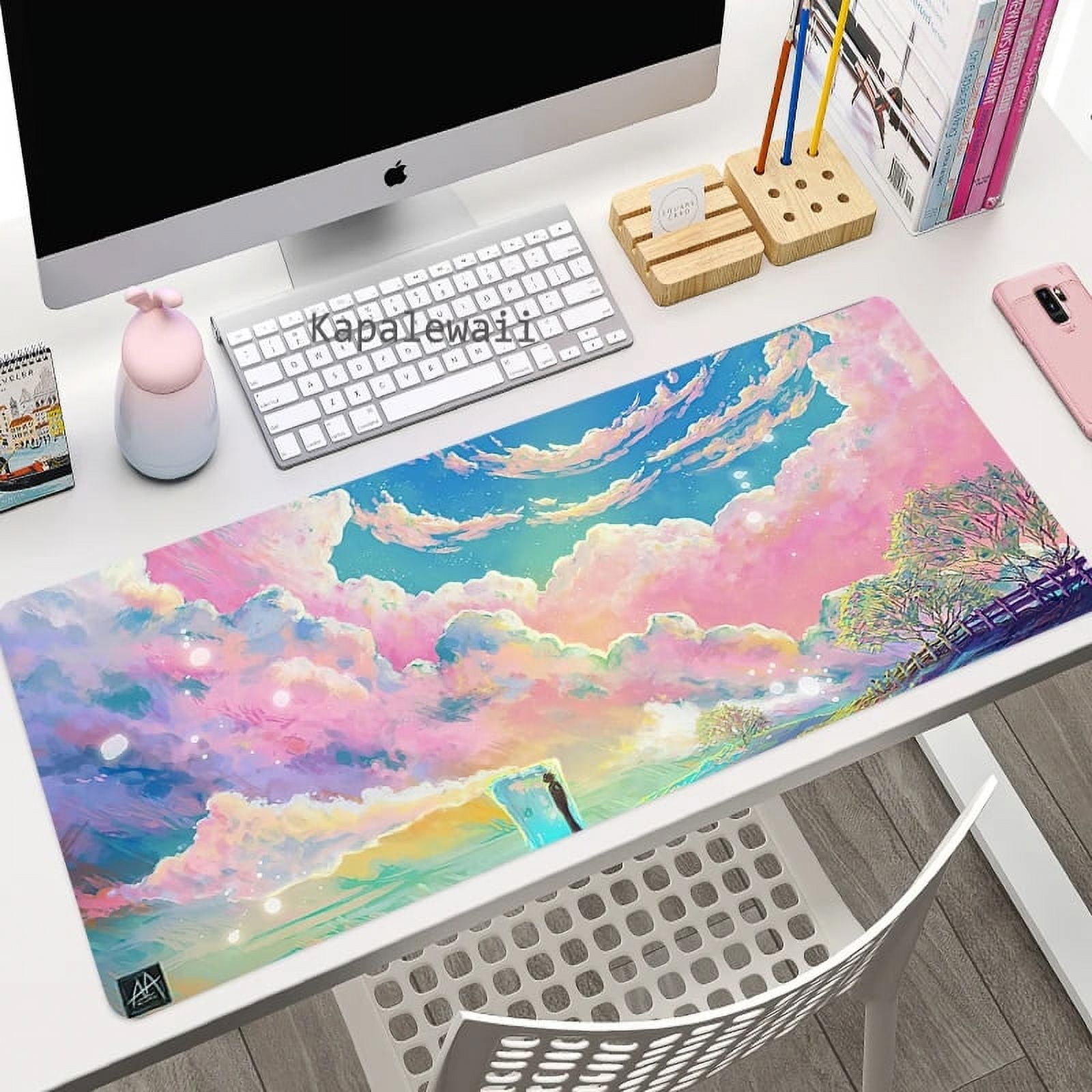Kawaii Gaming Mouse Pad Large Mousepad Computer Game Keyboard Laptop ...