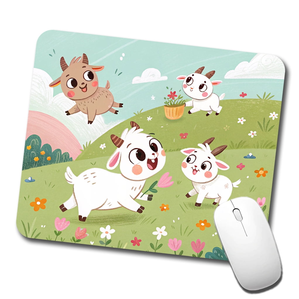Kawaii Goats Mouse Pad Low Profile Gaming Mat - Walmart.com