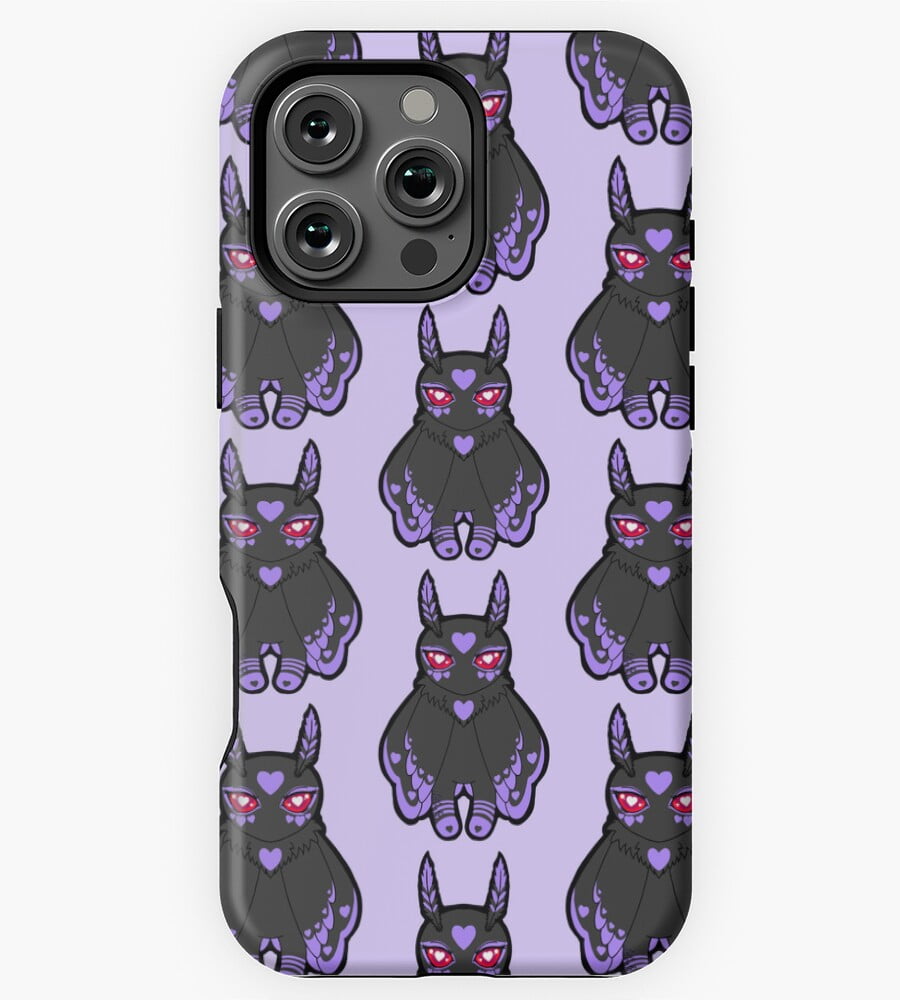 Kawaii Goth Mothman GA8327 Phone Case for iPhone 11 to 17 Pro Max ...