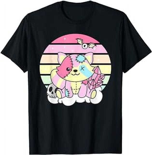Kawaii Gothic Raccoon Pastel Gothic Raccoon T-Shirt - Walmart.com
