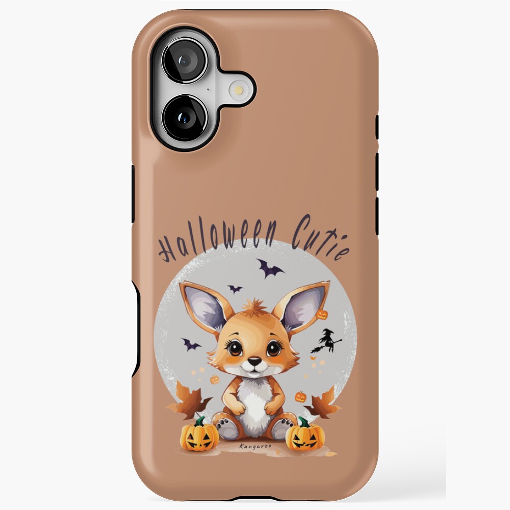 Kawaii Halloween Cutie Kangaroo Cartoon Illustration iPhone Case 11 ...