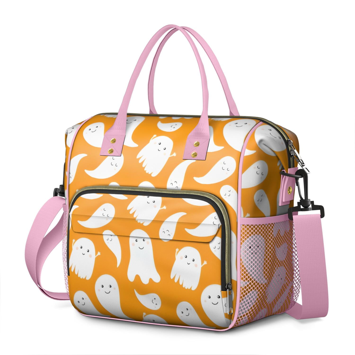 Kawaii Halloween Ghosts Pattern Womens Lunch Box for Work,Insulated ...
