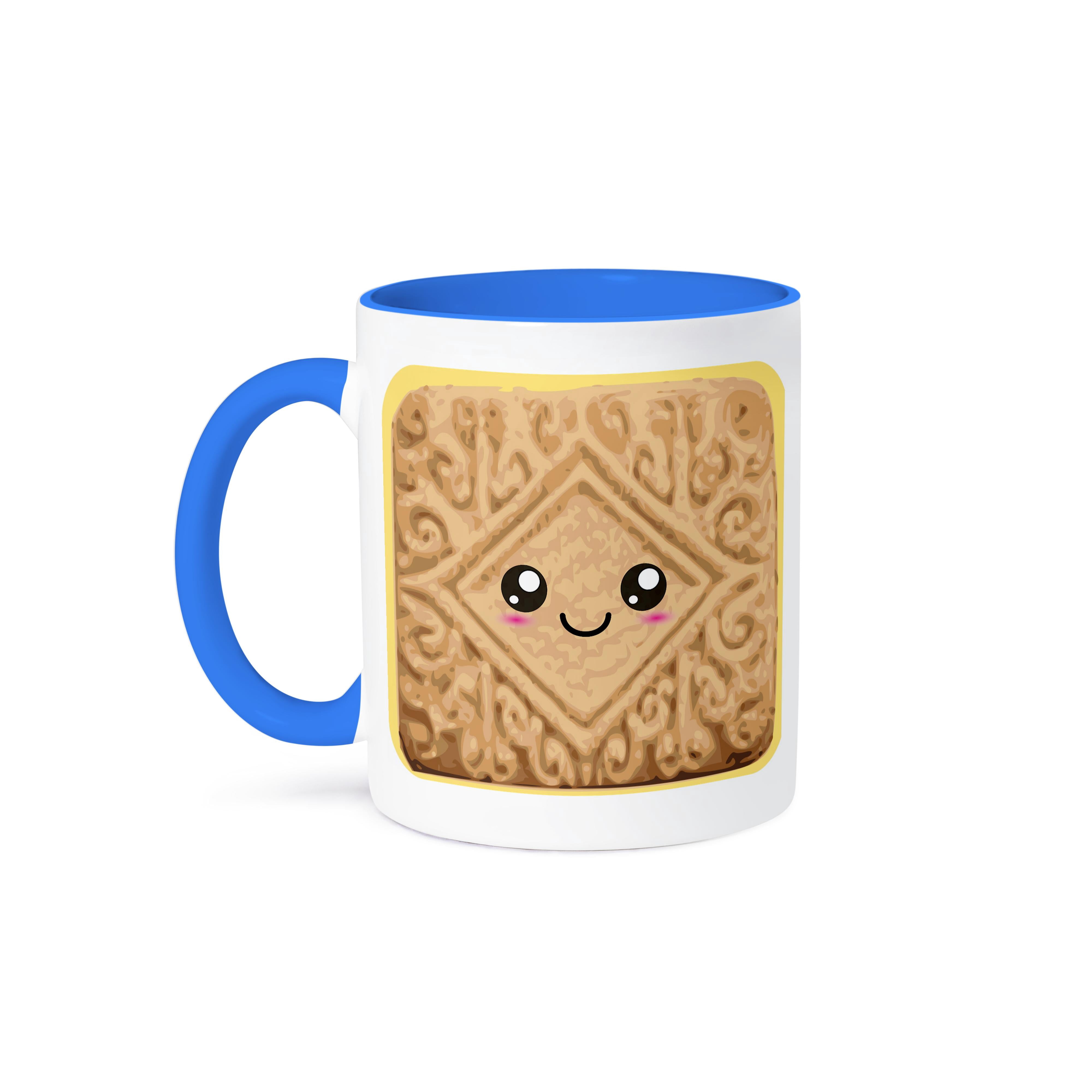 Kawaii Happy Vanilla Custard Cream Cookie - Cute Smiling Foods - Creamy ...