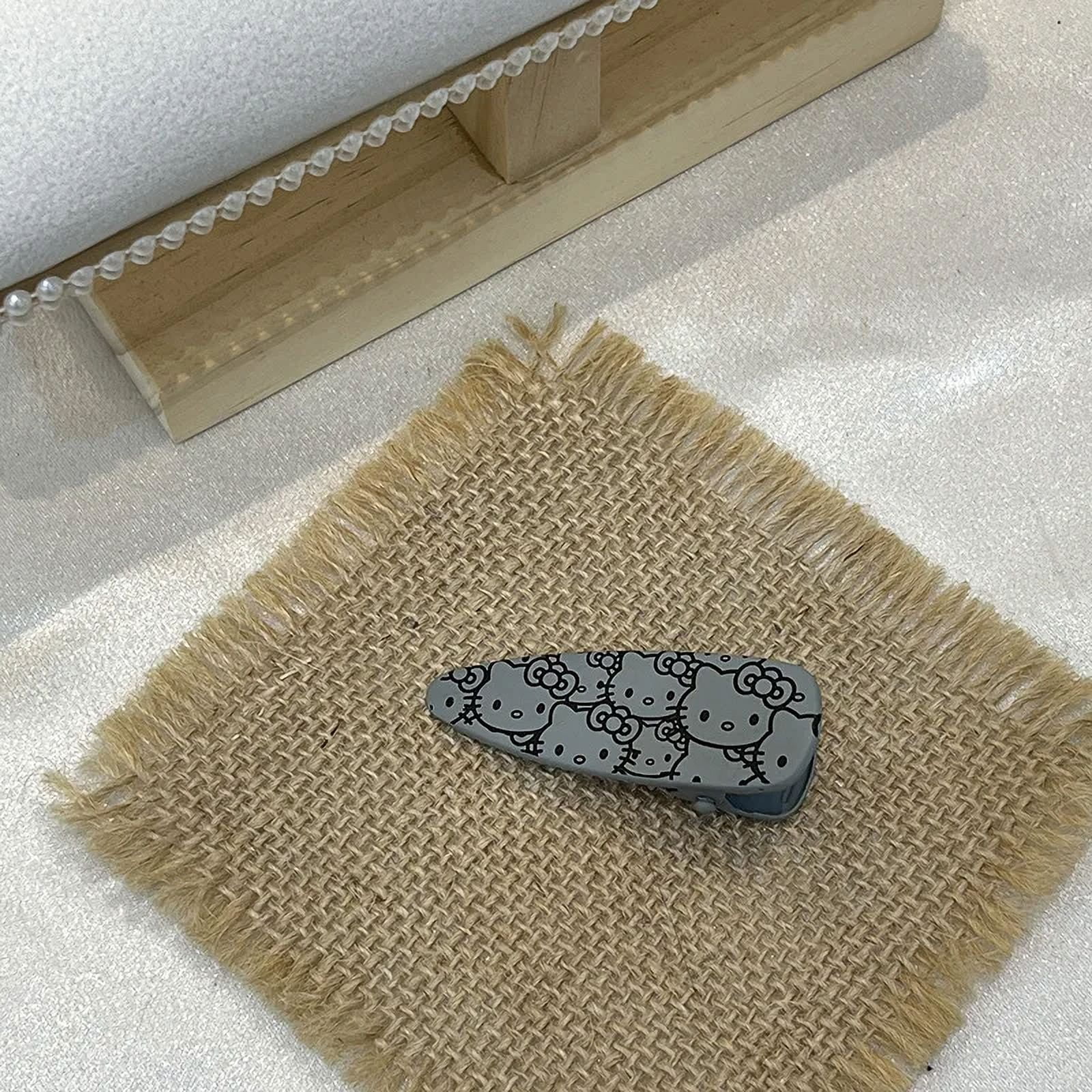 Kawaii Hello Kitty Anime Peripheral Cartoon Children Side Clip Cute ...