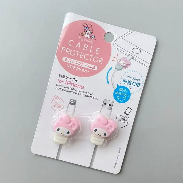 Kawaii Hello Kitty Bite Usb Cable Protector Sanrio My Melody Cinnamoroll Cartoon Cable Protector ...
