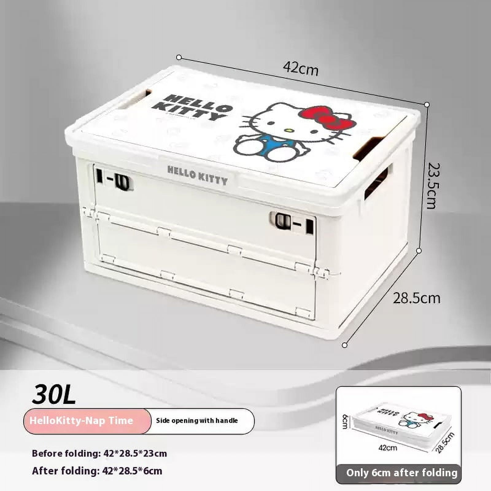 Kawaii Hello Kitty Car Trunk Storage Box Sanrio Anime My Melody Kuromi ...