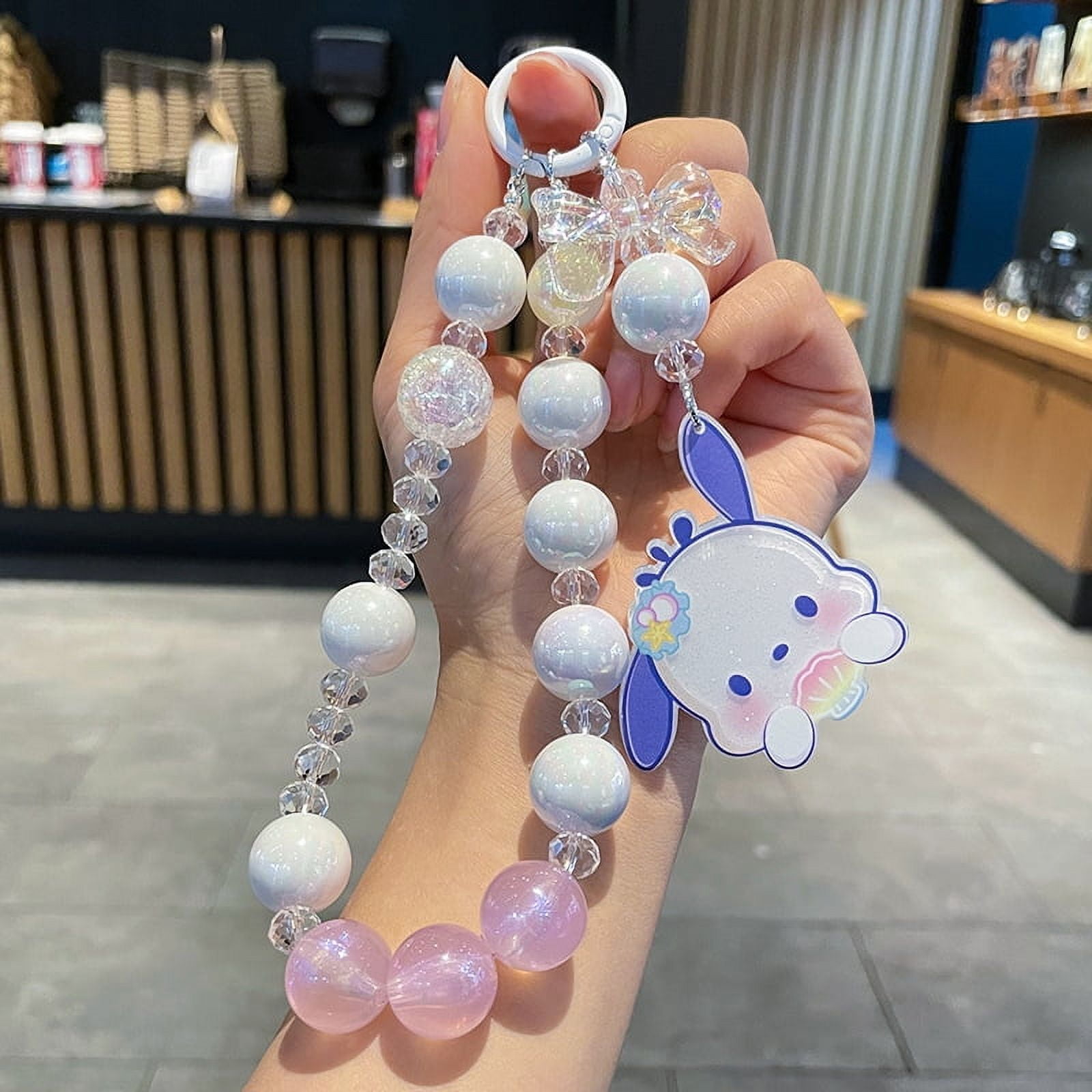 Kawaii Hello Kitty Cinnamoroll Keychian Phone Chain for Girls Kuromi My ...