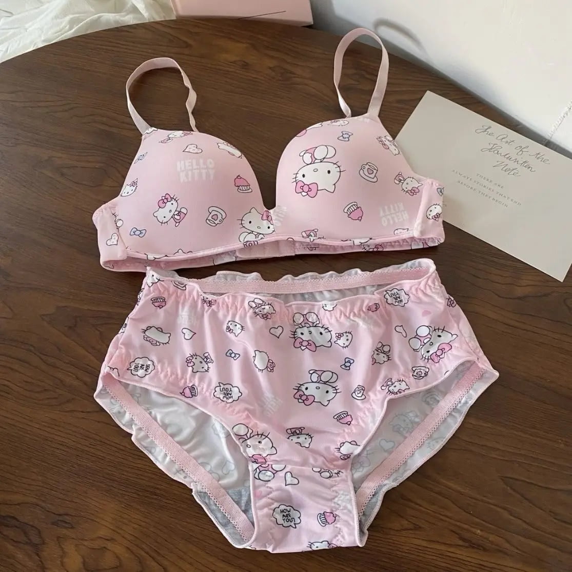 Kawaii Hello Kitty Girly Heart Undergarments Anime Sanrio Cute Ktcat ...