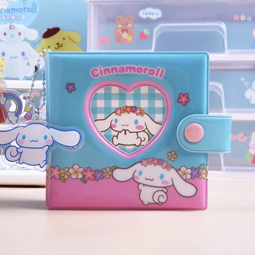 Kawaii Hello Kitty Kuromi Cinnamoroll Purin Pochacco Binder Photo Album ...