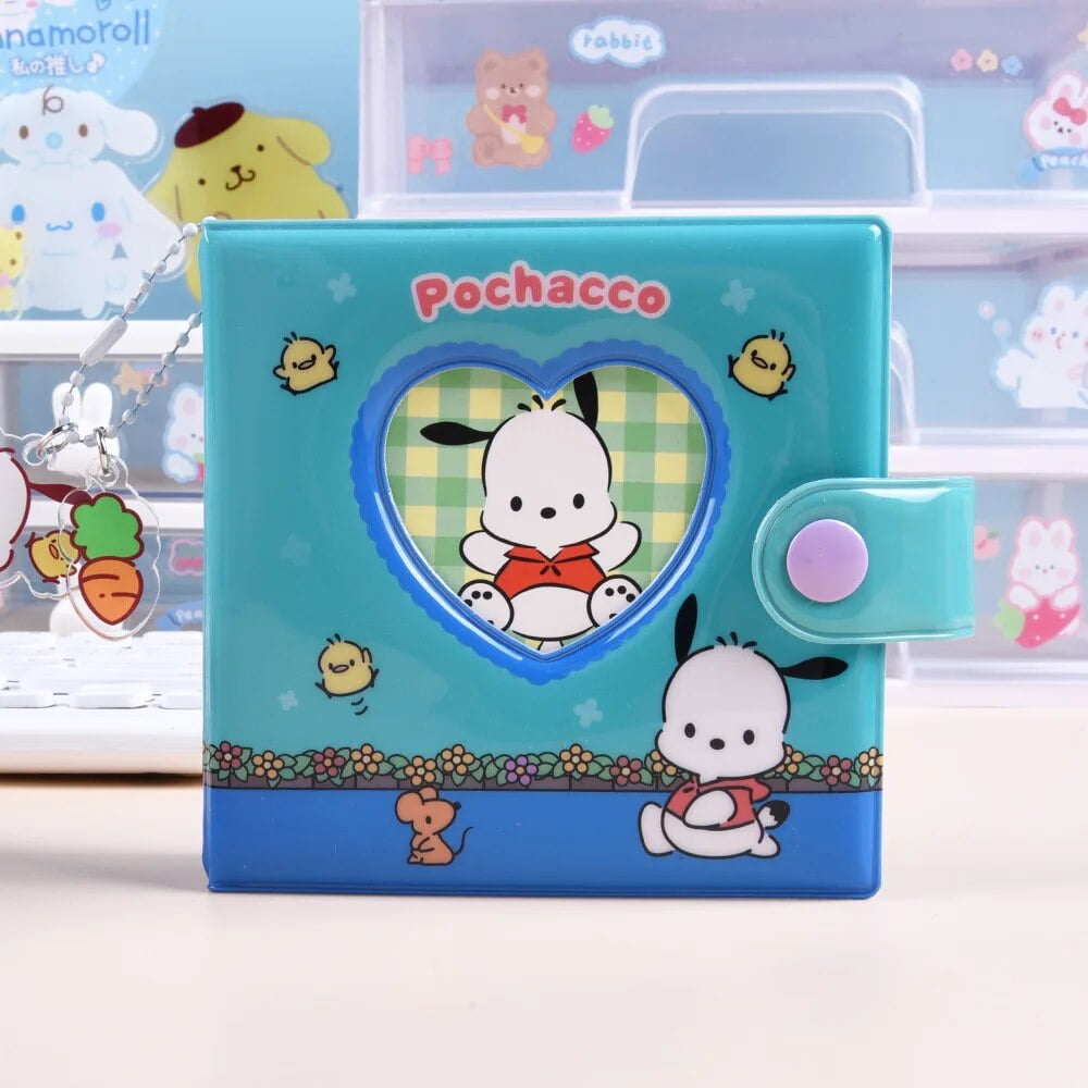 Kawaii Hello Kitty Kuromi Cinnamoroll Purin Pochacco Binder Photo Album ...