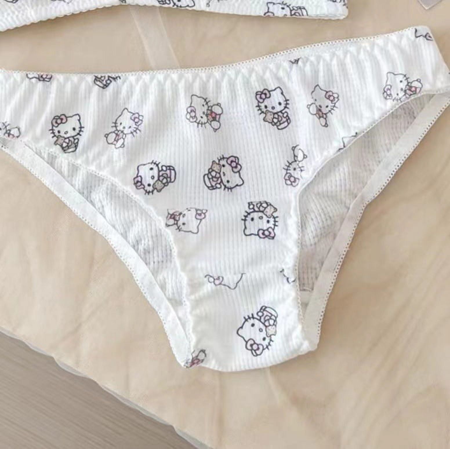 Kawaii Hello Kitty Melody Cartoon Anime Cute Briefs Women Panties ...