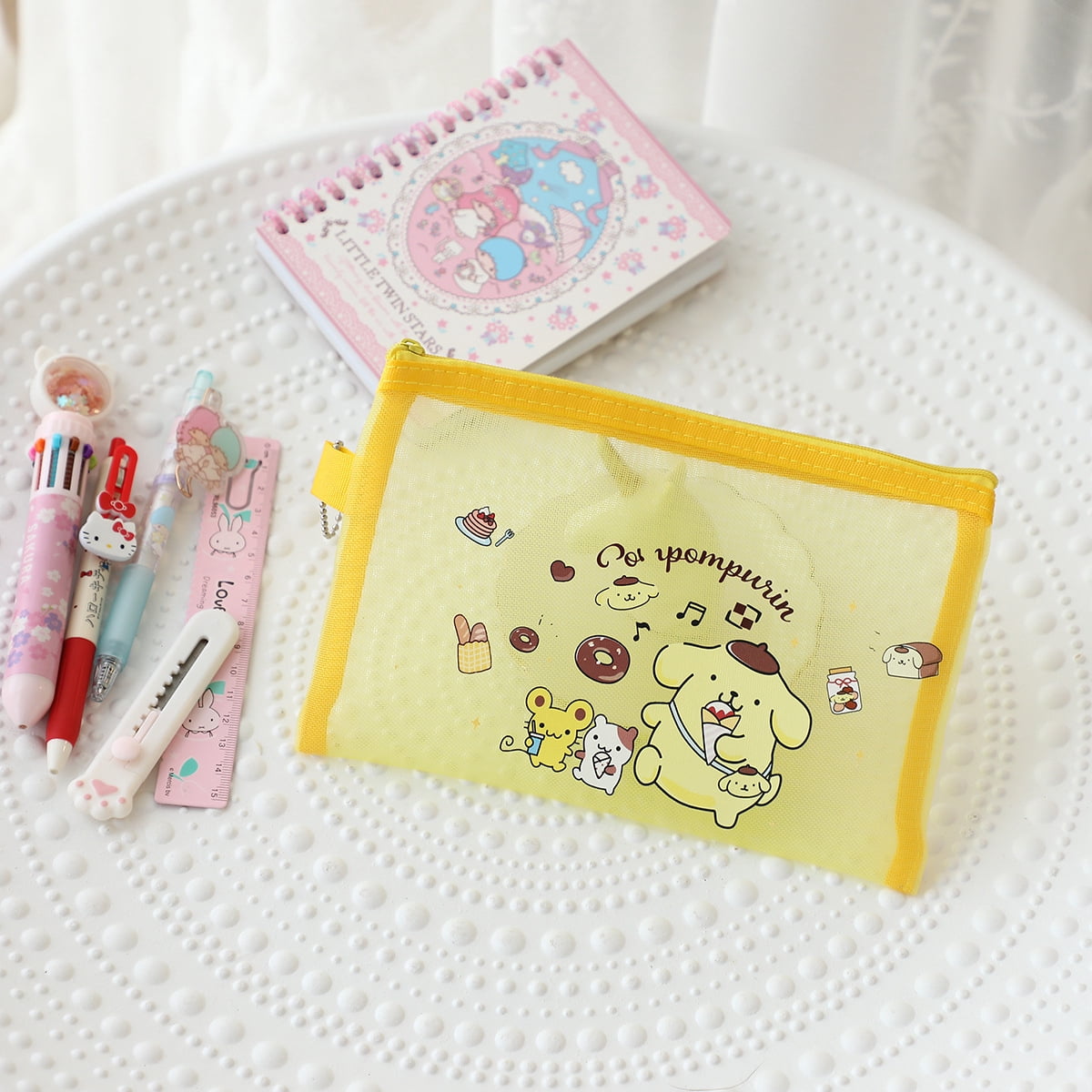 Kawaii Hello Kitty Pencil Case Sanrio My Melody Kuromi Cinnamoroll ...