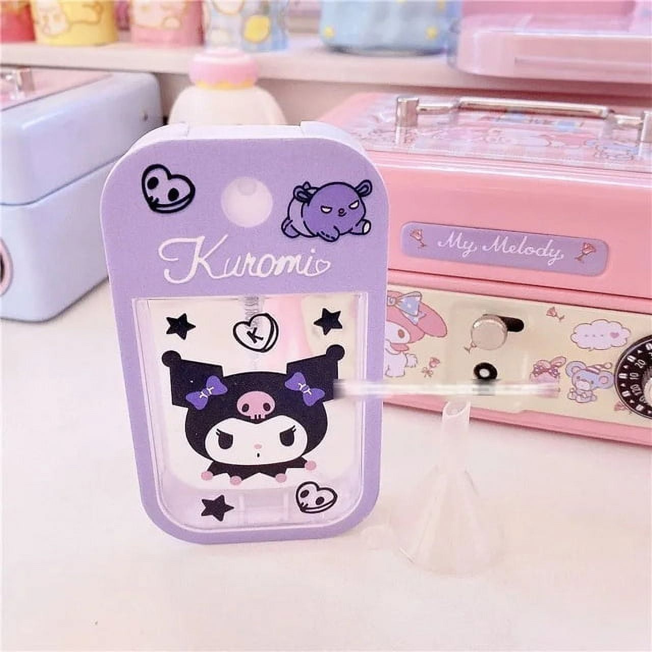 Kawaii Hello Kitty Perfume Spray Bottle Sanrio Kuromi Travel Portable ...