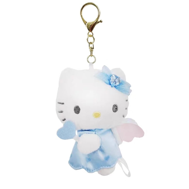 Kawaii Hello Kitty Plush Toy Keychain Cupid Love Angel Nurse KT Cat ...