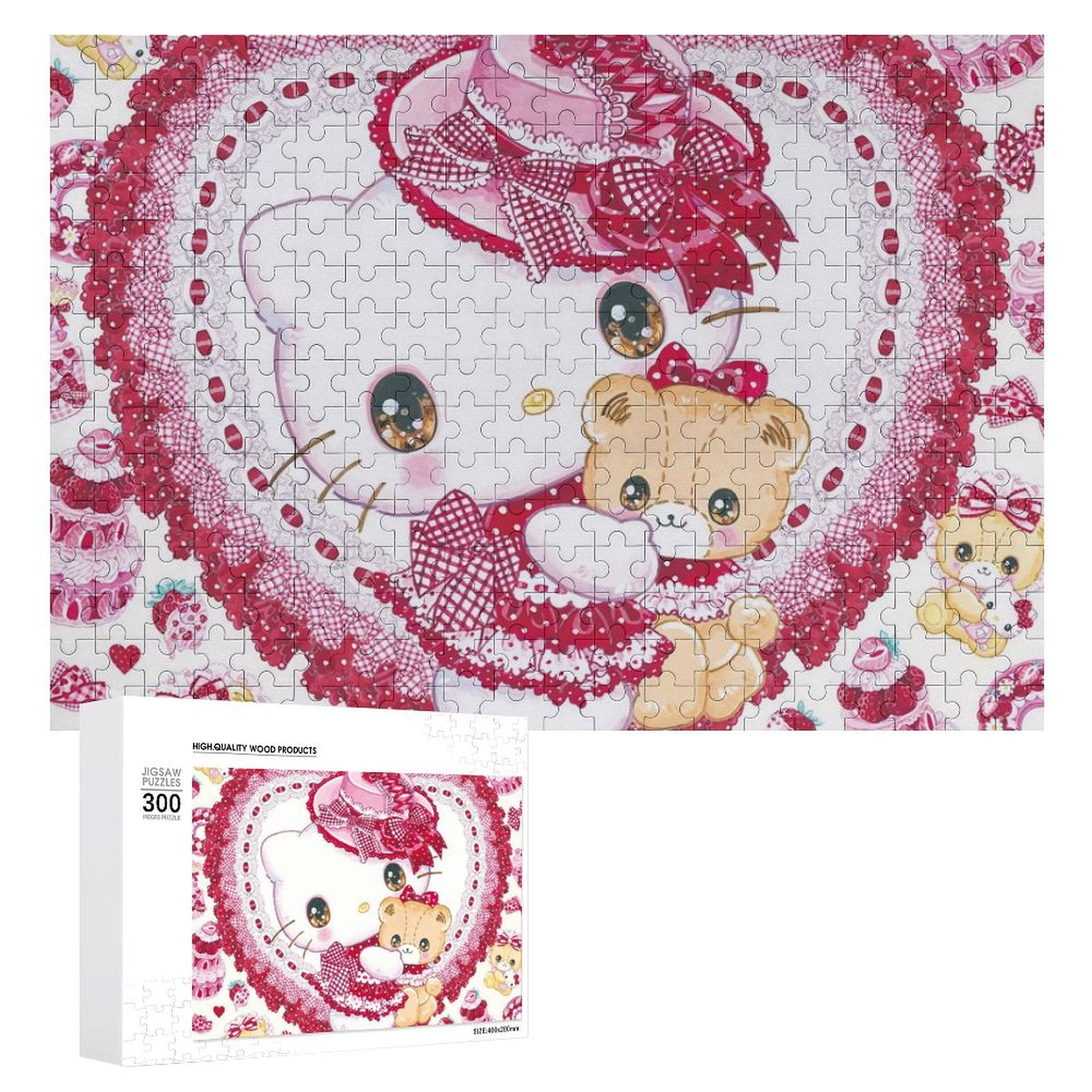 Kawaii Hello-Kitty Puzzles for Kids Ages 4-8,Educational Kids Puzzles ...