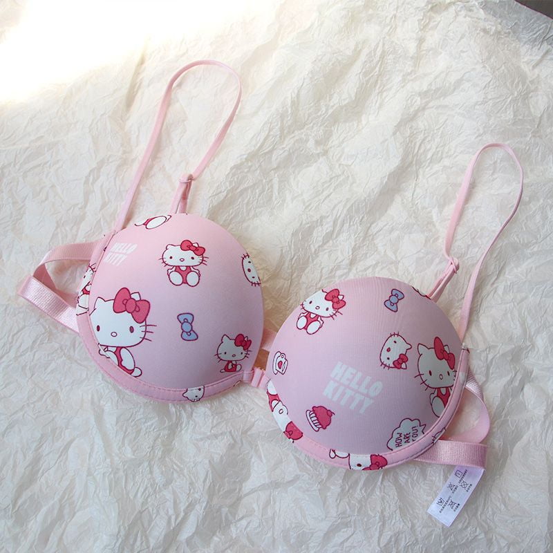 Kawaii Hello Kitty Underwear Set 2023 New Cartoon Printed Sanrio Kitty ...
