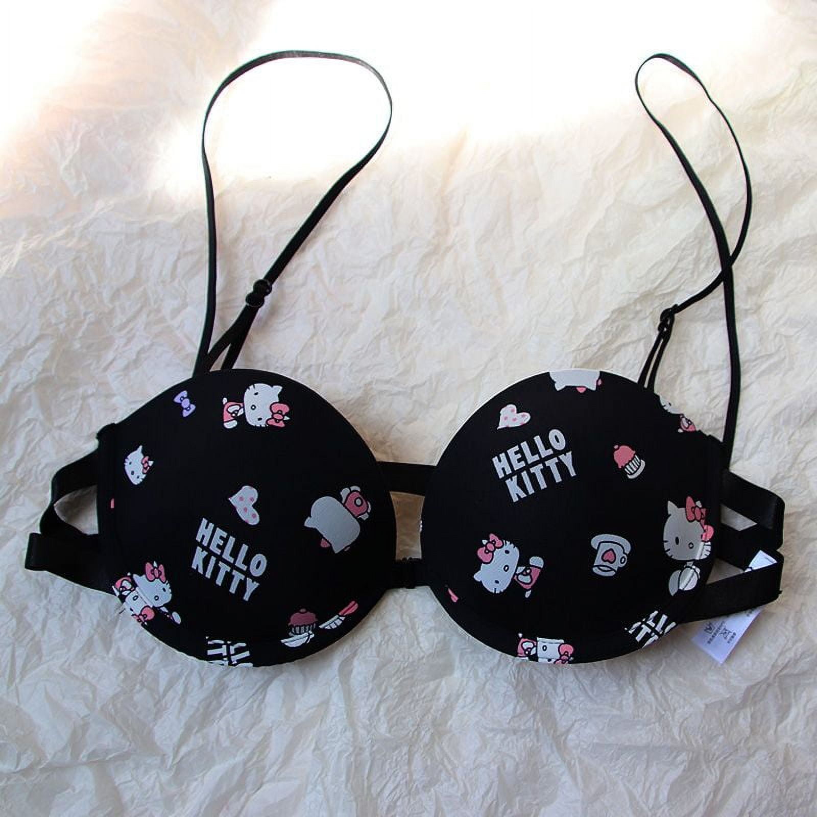 Kawaii Hello Kitty Underwear Set New Cartoon Printed Sanrio Kitty Cat ...