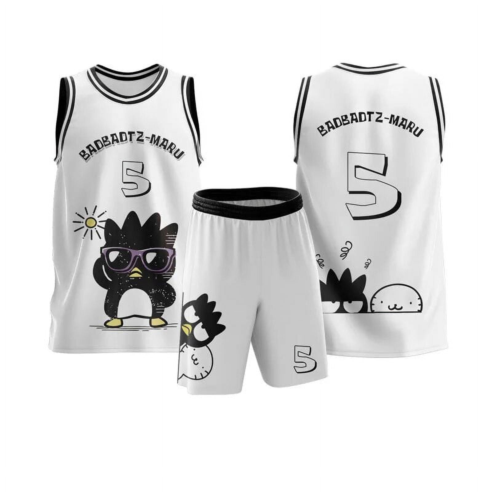 Kawaii Hello Kittys Basketball Jersey Set Anime Kuromi Melody Girls ...