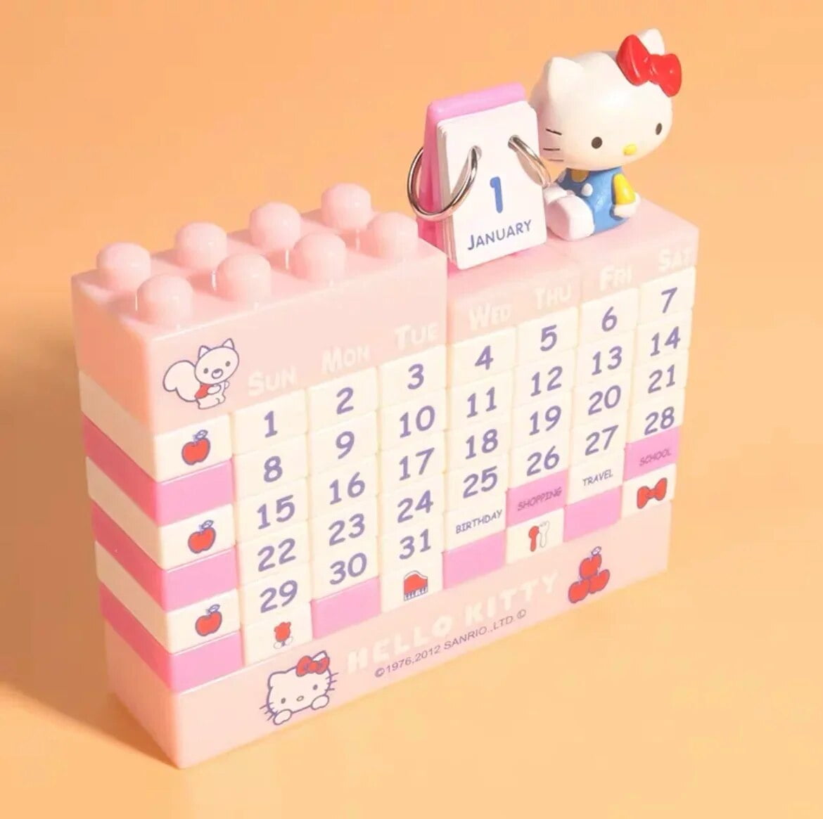 Kawaii Hello Kittys Creative Assembly Block Building Calendar Set Cute ...