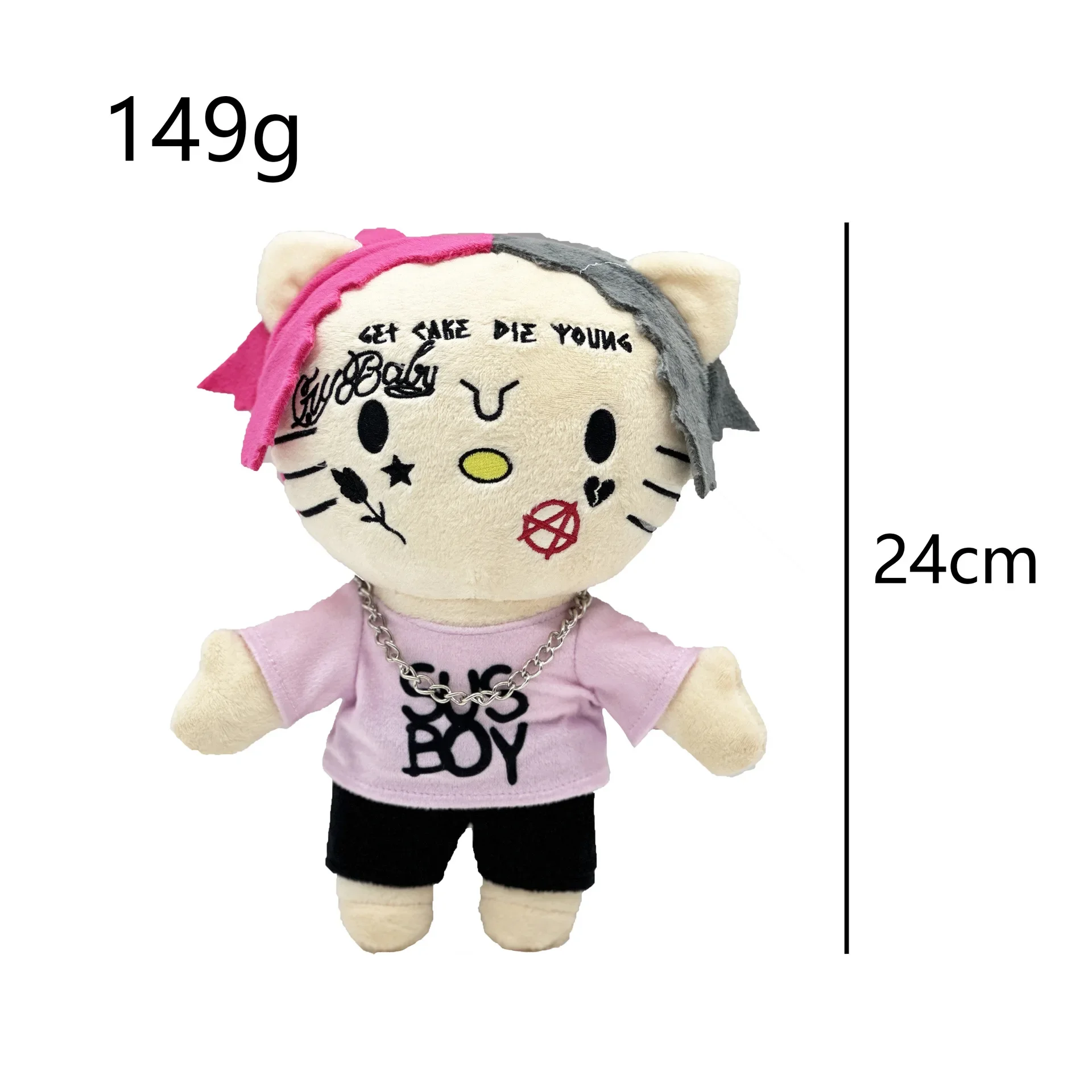 Kawaii Hello Plush Toys Cute Cat Plush Dolls Cartoon Anime Plush Doll ...