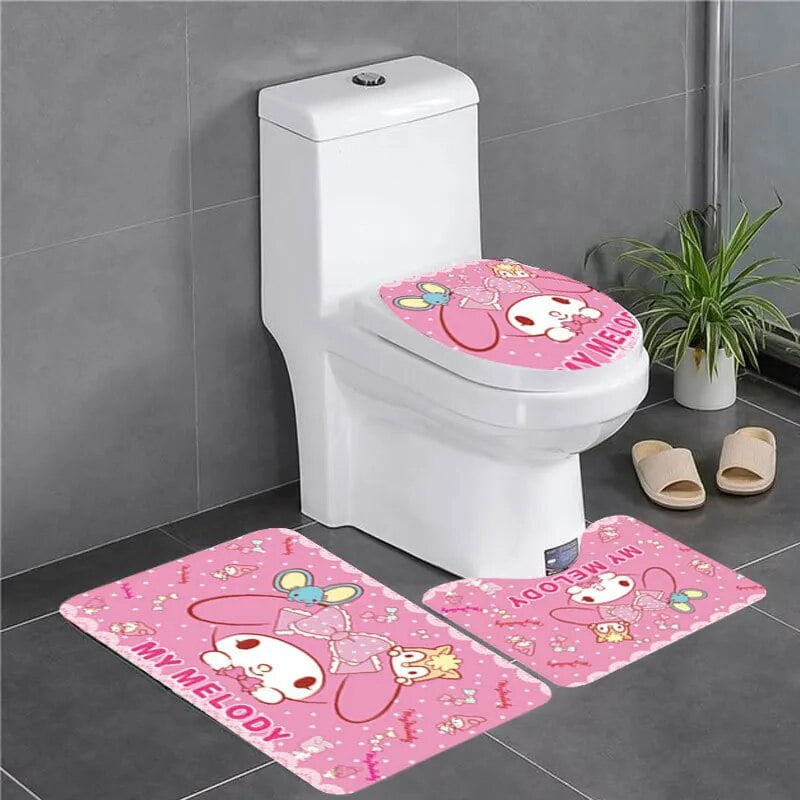 Kawaii Hellokitty Anti-Slip Floor Mat 3Pcs/set Cartoon My Melody ...