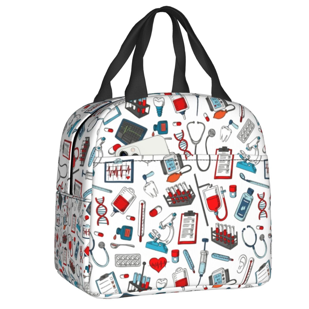 Kawaii Hospital Medical Pattern Lunch Box Women Leakproof Nurses ...