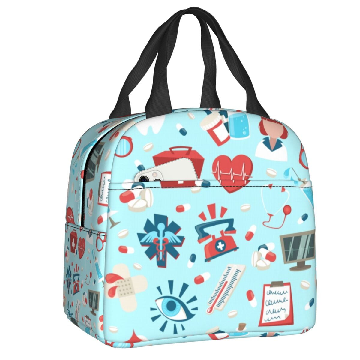 Kawaii Hospital Medical Pattern Lunch Box Women Leakproof Nurses ...