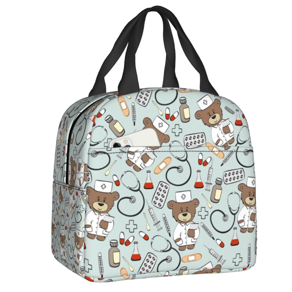 Kawaii Hospital Medical Pattern Lunch Box Women Leakproof Nurses ...