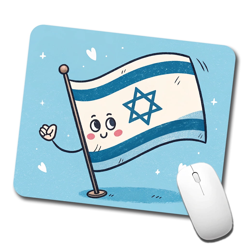 Kawaii Israel Flag Mouse Pad Low Profile Gaming Mat - Walmart.com