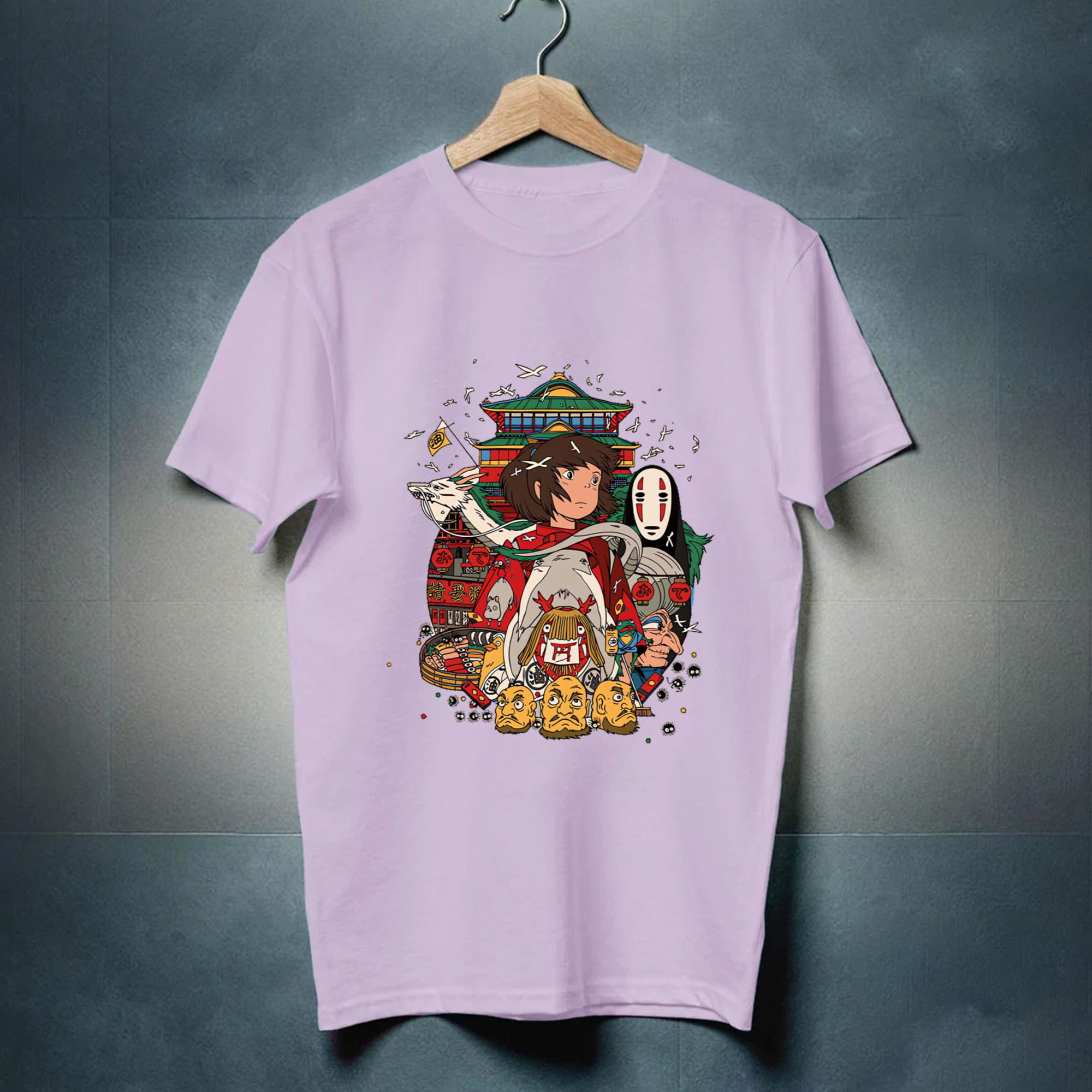 Kawaii Japanese Studio Ghibli Spirited Away Totoro Anime Crop Top T Tee ...