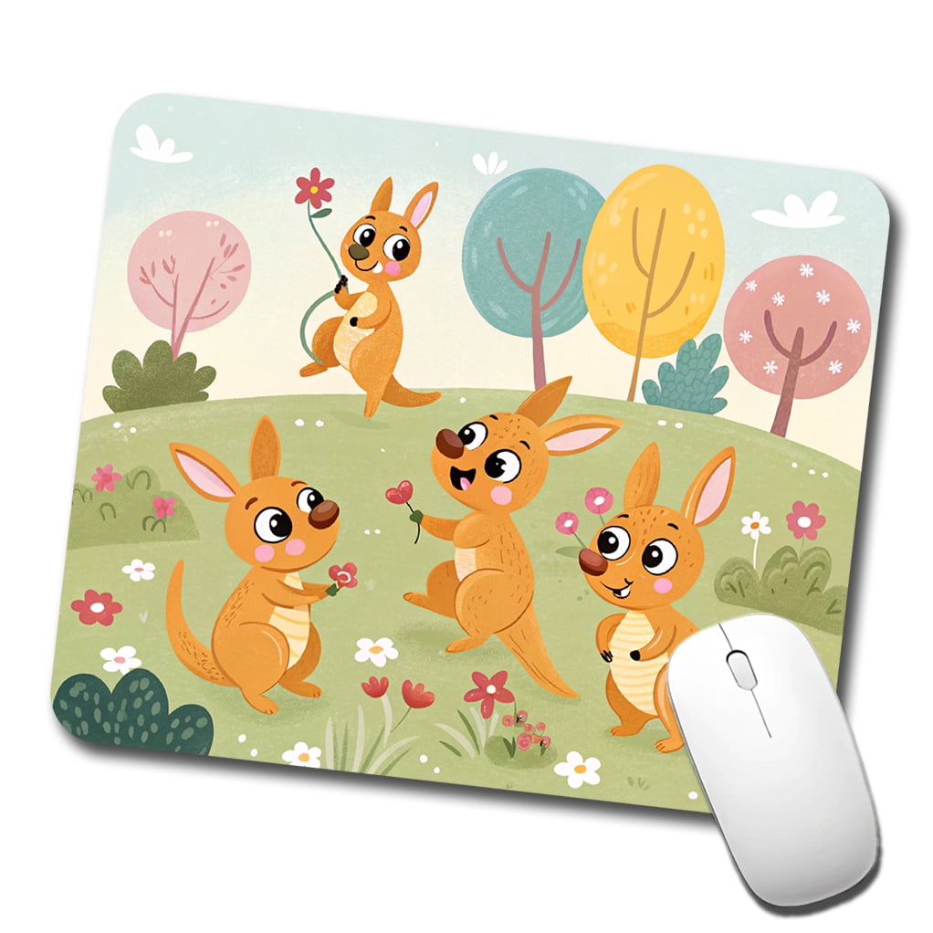 Kawaii Kangaroos Mouse Pad Low Profile Gaming Mat - Walmart.com