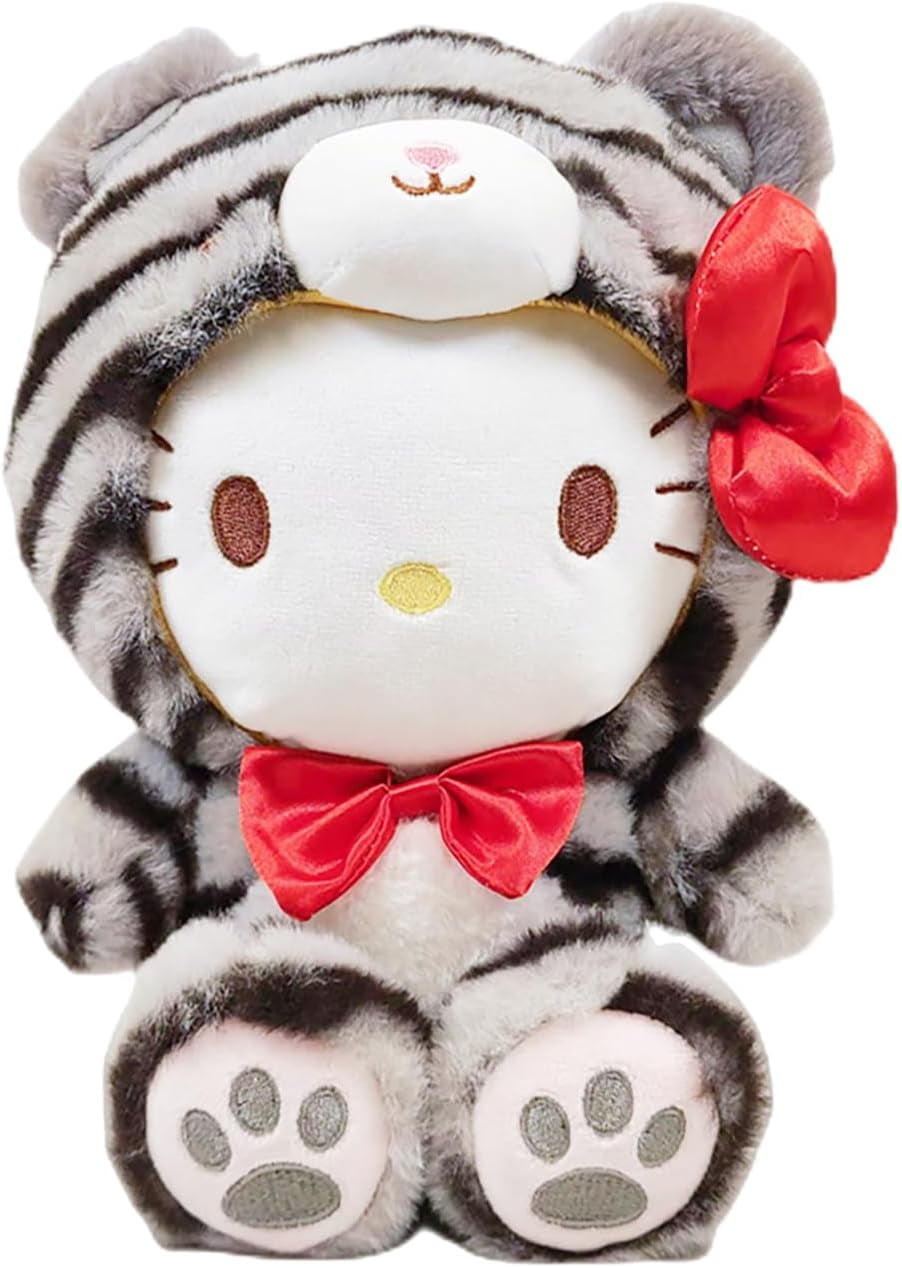Kawaii Kitty Plush Toys, 8.66 inch Cute Cartoon Kitty Tiger Plushie ...