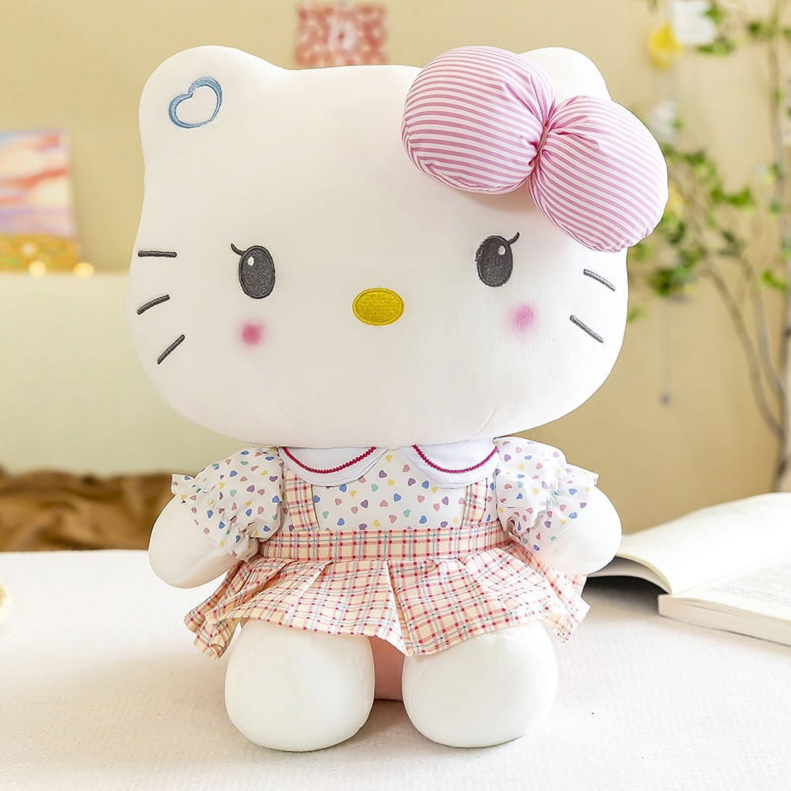 Kawaii Kitty Plush Toys, Cute Cartoon HelloKitty Plushie, Soft Animals ...