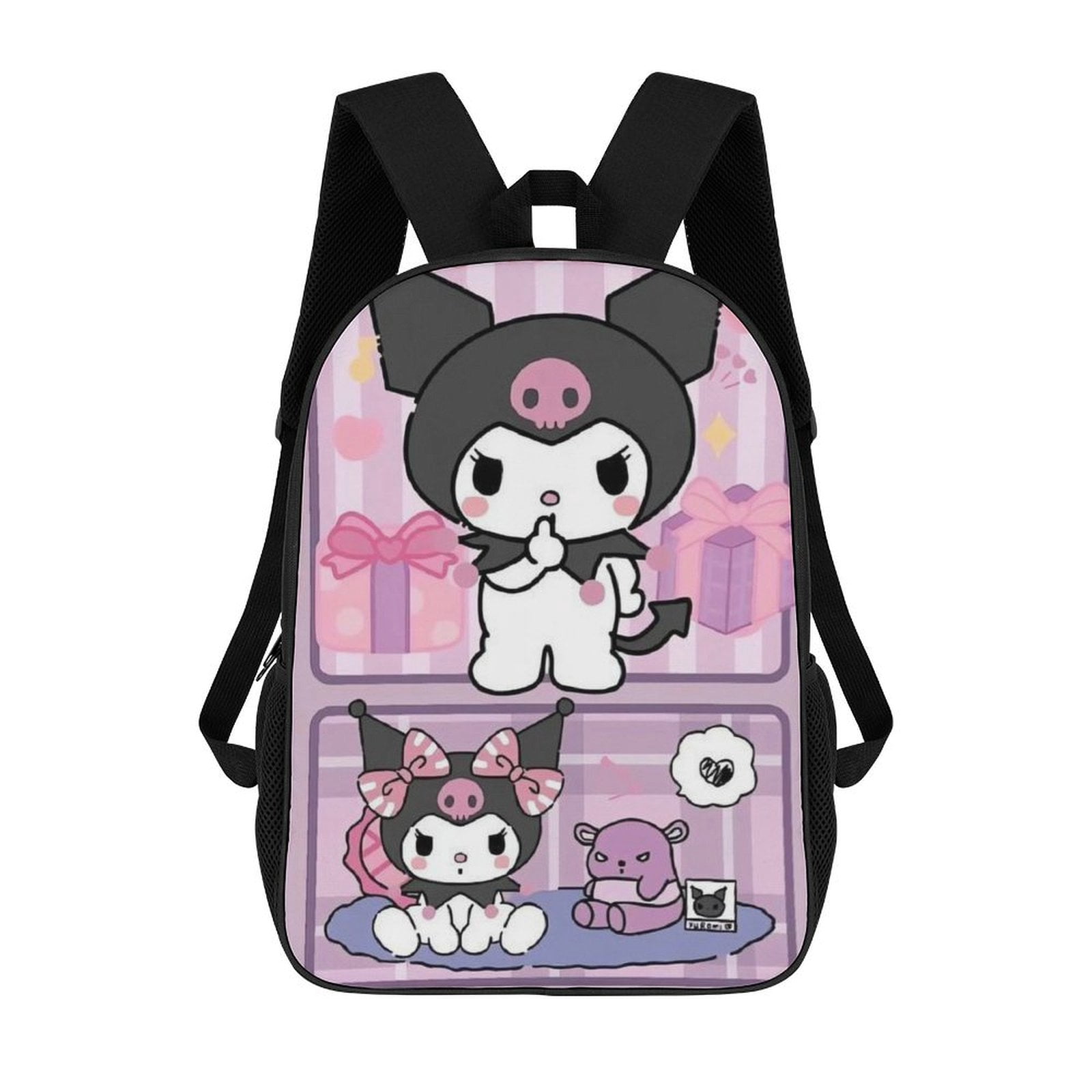 Kawaii Kuromi Backpack Cute Anime Bag Cartoon Backpack Black Bags ...