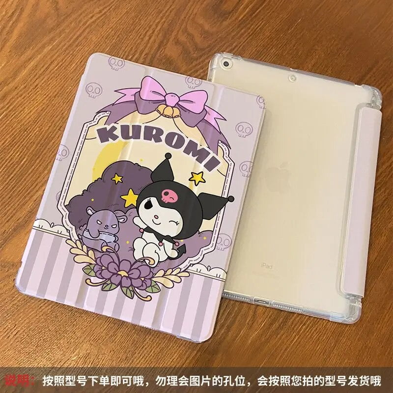 Kawaii Kuromi Cinnamoroll Melody Smart Case for Ipad Air 3 4 5 Cute ...