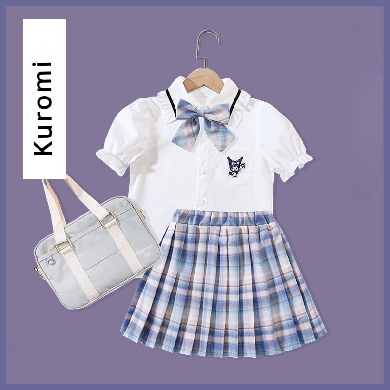 Kawaii Kuromi Girl JK Two Piece Set Sanrio Japanese School Uniform Cute ...