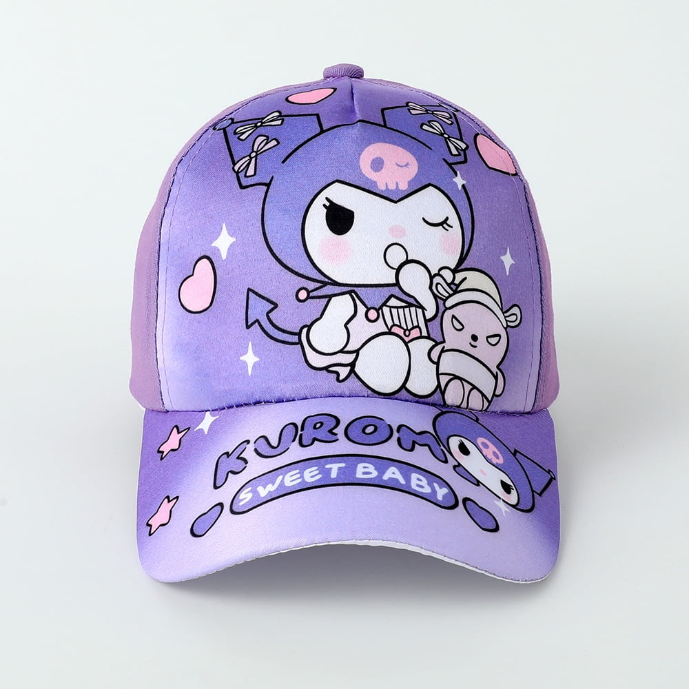 Kawaii Kuromi Hello Kitty Sanrio Baseball Cap Student Outdoor Sports ...
