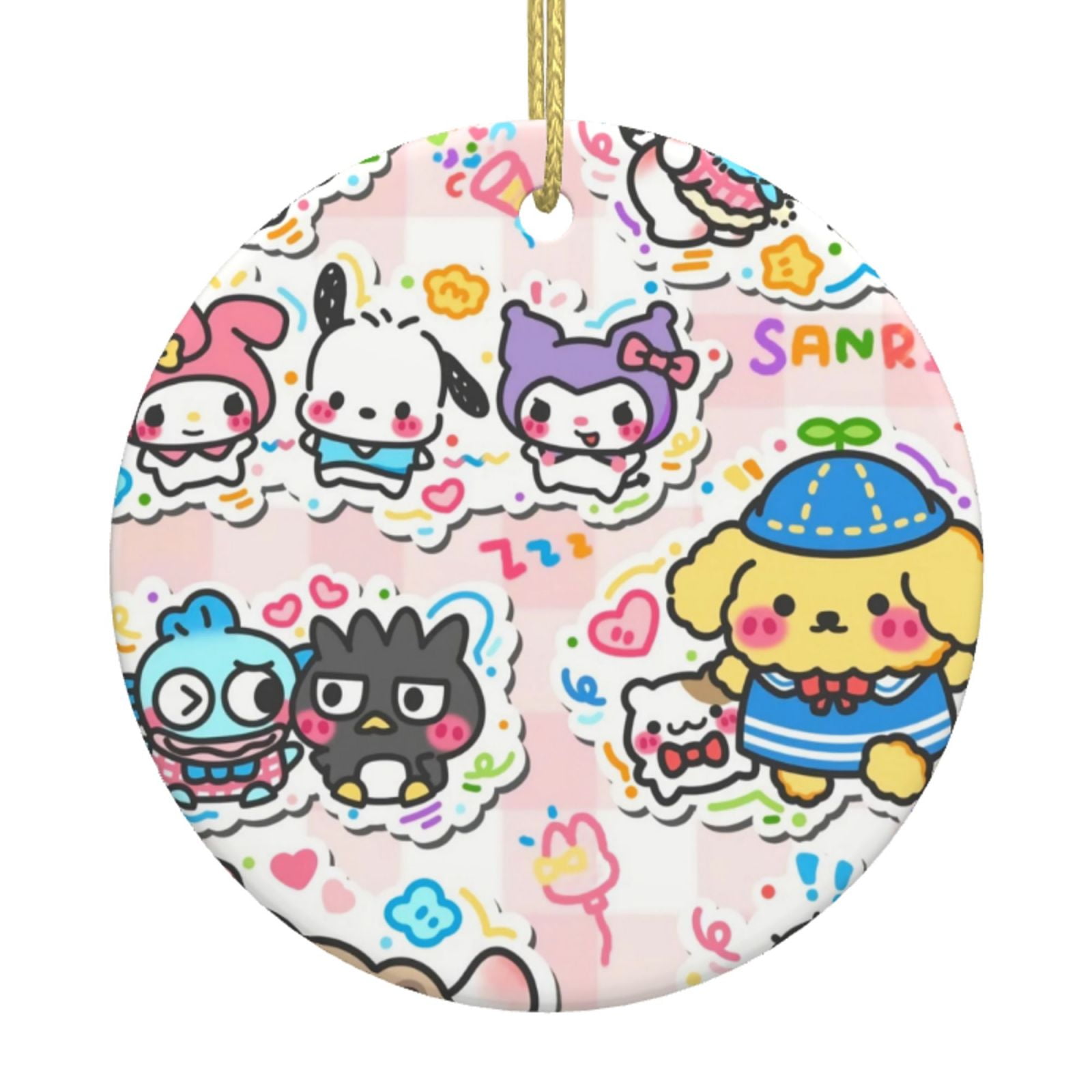 Kawaii Kuromi Melody Hello-Kitty Cinnamoroll Christmas Tree Ornaments ...
